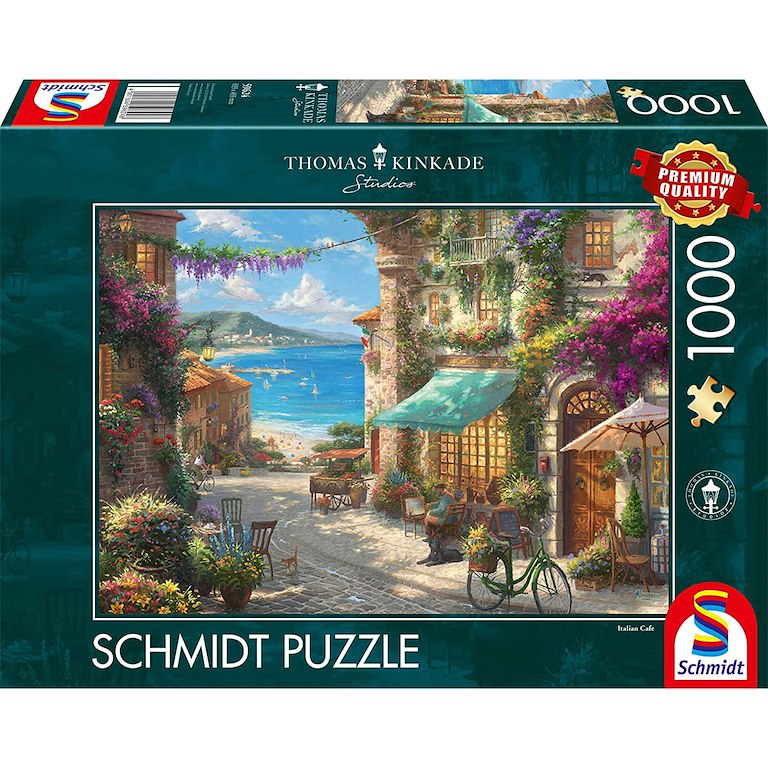 Schmidt puzzle 1000 pcs Thomas Kinkade Cafe on the Italian Riviera 59624