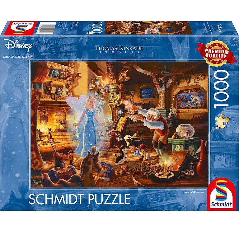 Schmidt puzzle 1000 pcs Thomas Kinkade Disney Geppettos Pinocchio 57526