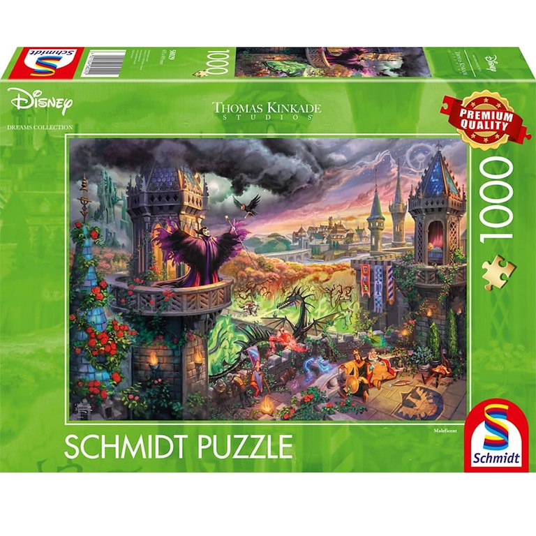 Schmidt puzzle 1000 pcs Thomas Kinkade Disney Maleficent 58029