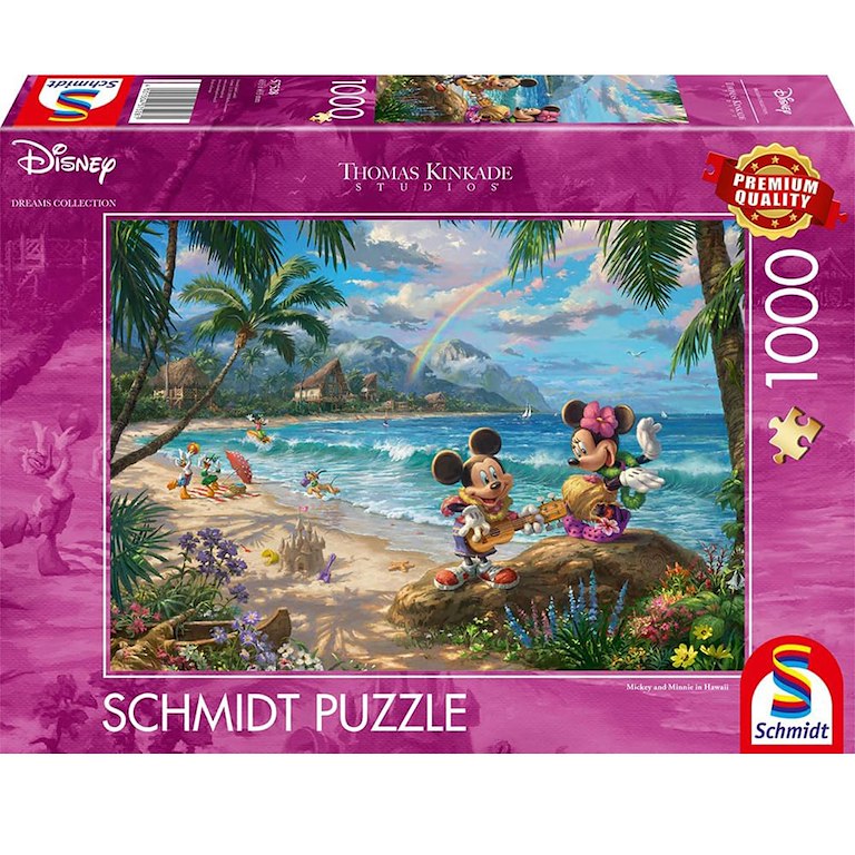 Schmidt puzzle 1000 pcs Thomas Kinkade Disney Mickey and Minnie in Hawaii 57528