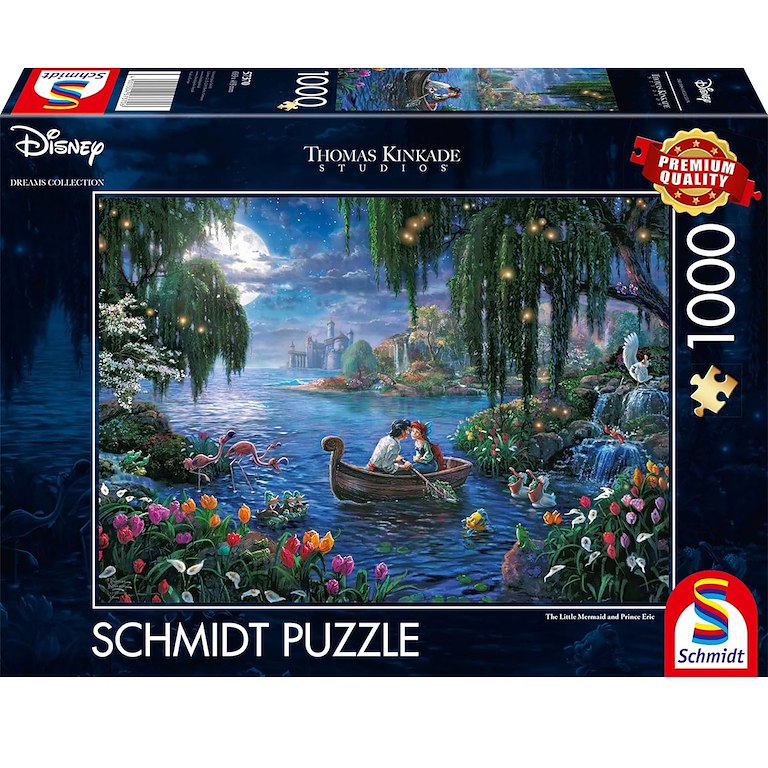 Schmidt puzzle 1000 pcs Thomas Kinkade Disney The Little Mermaid and Prince Eric 57370