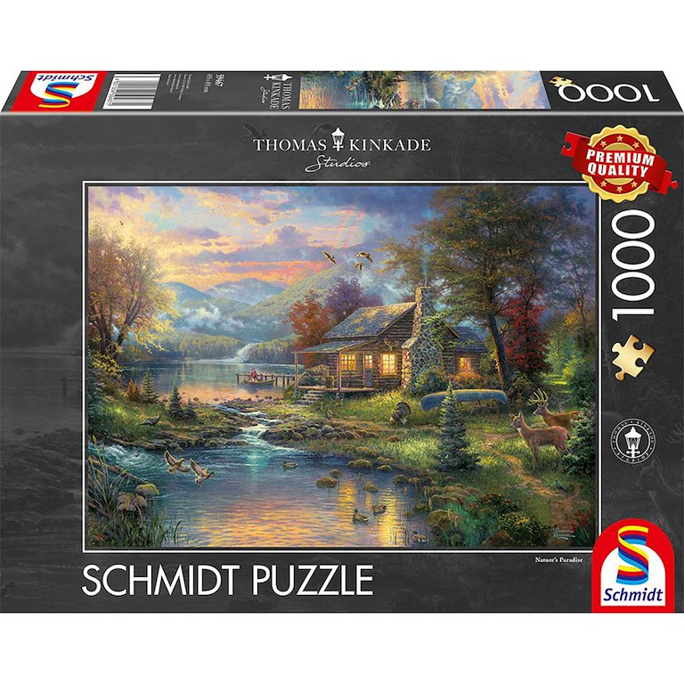 Schmidt puzzle 1000 pcs Thomas Kinkade Natures Paradise 59467