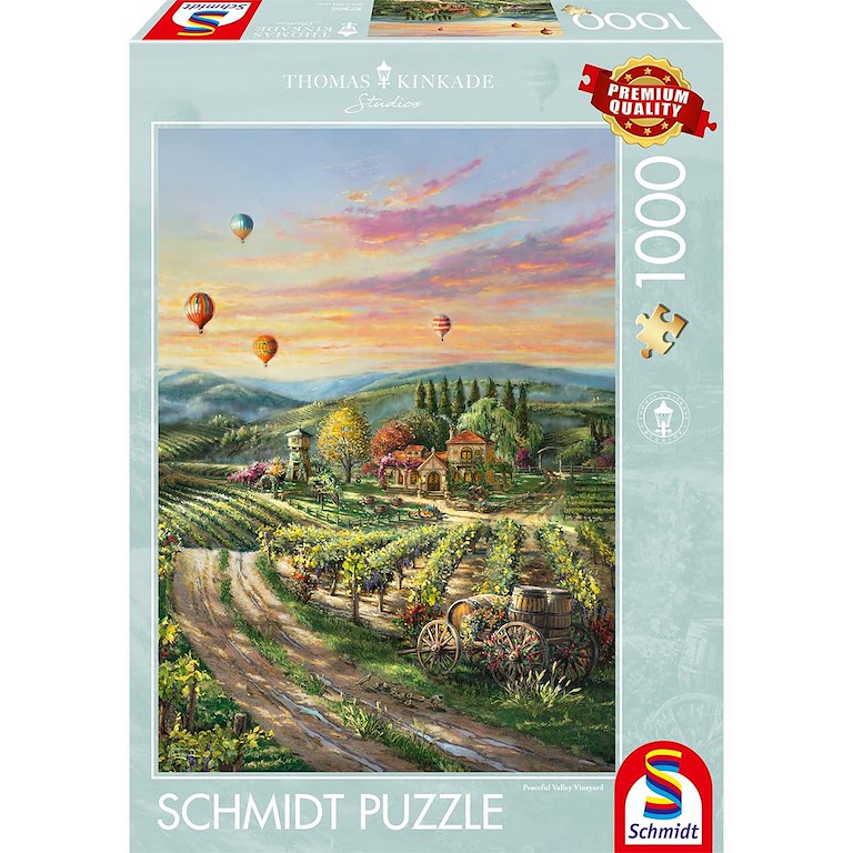 Schmidt puzzle 1000 pcs Thomas Kinkade Peaceful Valley Vineyard 57366