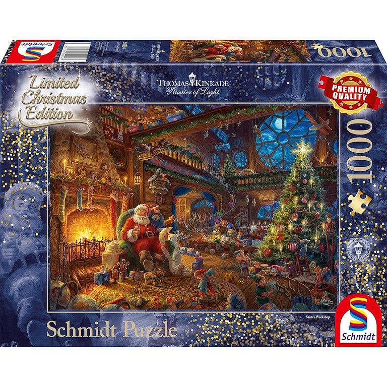 Schmidt puzzle 1000 pcs Thomas Kinkade Santa Claus and his elves, Limited Edition 59494