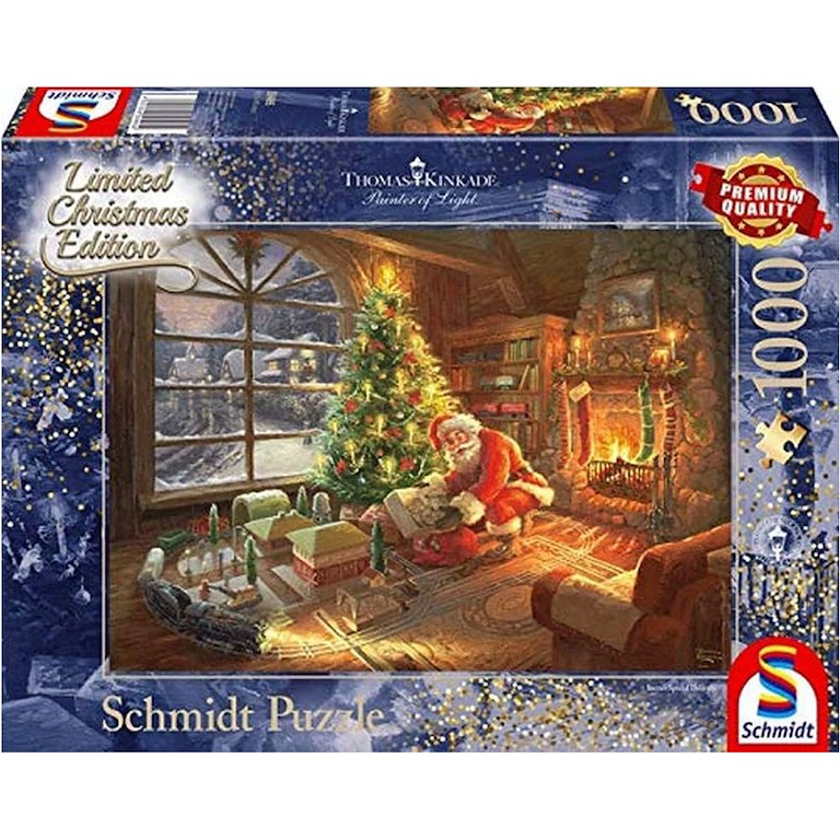 Schmidt puzzle 1000 pcs Thomas Kinkade Santa Claus is here! Limited Edition 59495