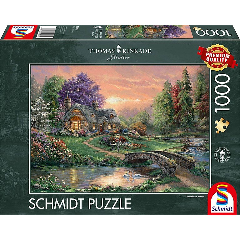 Schmidt puzzle 1000 pcs Thomas Kinkade Sweetheart Retreat 59937