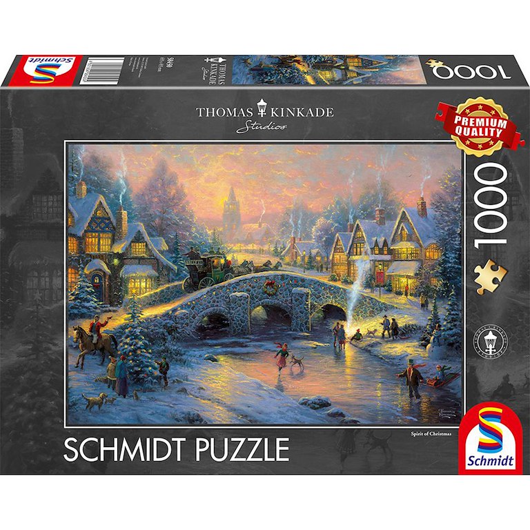 Schmidt puzzle 1000 pcs Thomas Kinkade Wintry Village 58450