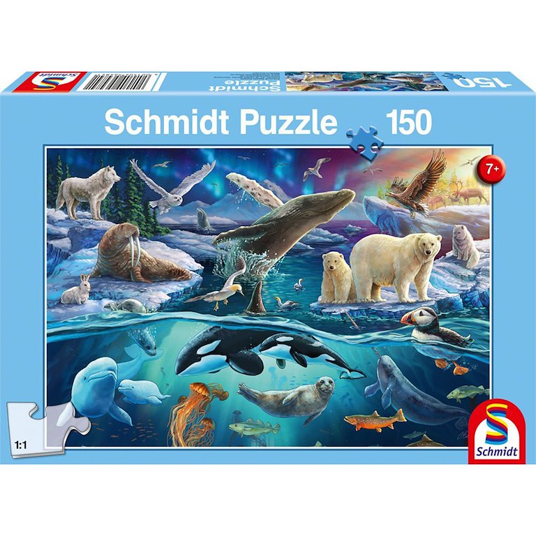 Schmidt puzzle 150pcs Animals in the Arctic 56484