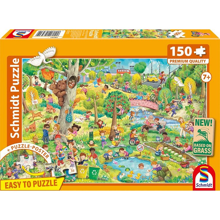 Schmidt puzzle 150pcs Happy Planet - Igra, zabava i zaštita životne sredine 56531