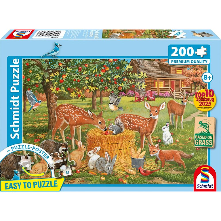 Schmidt puzzle 200pcs Animal Picnic 56589