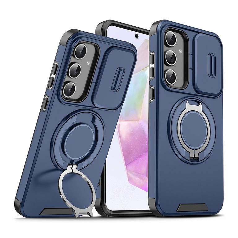 Zastitna maska (futrola) CamShield Ring stand - Samsung A376 Galaxy A37 5G plava