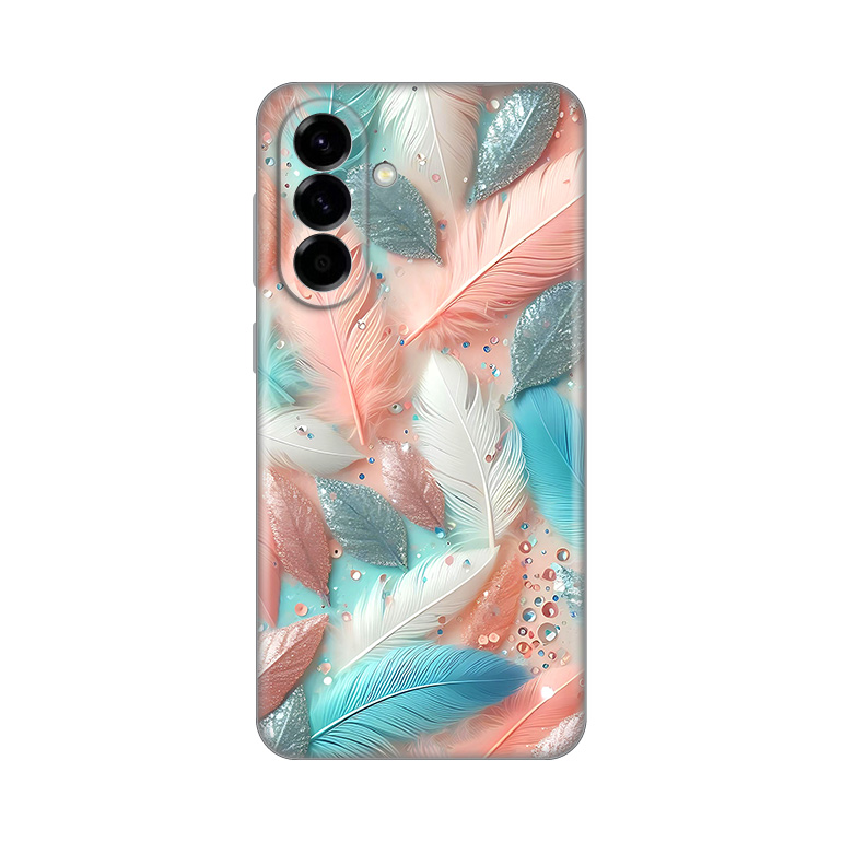 Zastitna silikonska maska (futrola) PRINT - Samsung A576 Galaxy A57 5G Pastel Feathers
