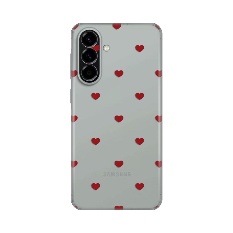 Zastitna silikonska maska (futrola) PRINT - Samsung A576 Galaxy A57 5G Red Hearts