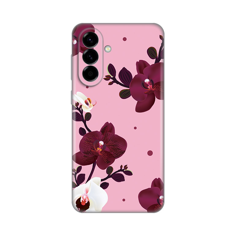 Zastitna ultra tanka (skin) maska / futrola PRINT - Samsung A576 Galaxy A57 5G Pink Orchid