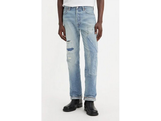 CREATOR JEANS Svetlosive `Distressed` Farmerke - W34