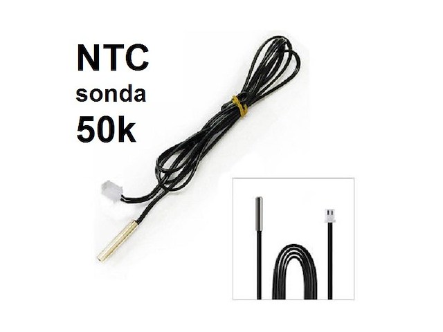 Temperaturna sonda 110℃ - NTC - 1m - 50k oma