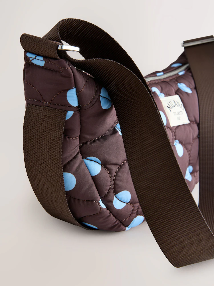 Blue/Brown Polka Dot - Sling Torba