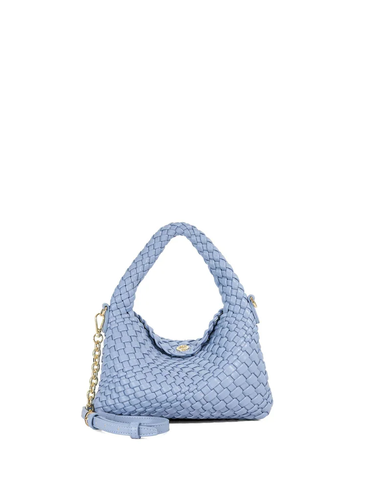Plavo - Dune London Dinky deliberate Mini Woven Slouch Bag
