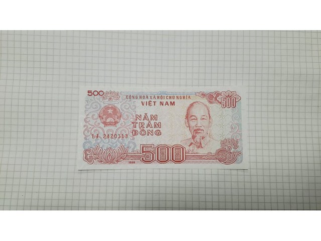 VIETNAM 500 DONG 1988 GODINA