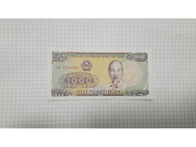 VIETNAM 1000 DONG 1988 GODINA