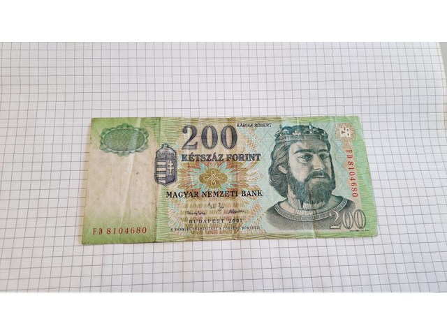 MADJARSKA 200 FORINT 2001 GODINA