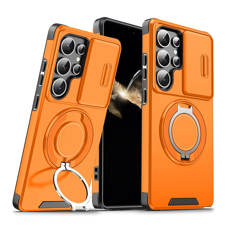 Zastitna maska (futrola) CamShield Ring stand - Samsung S948 Galaxy S26 Ultra narandzasta