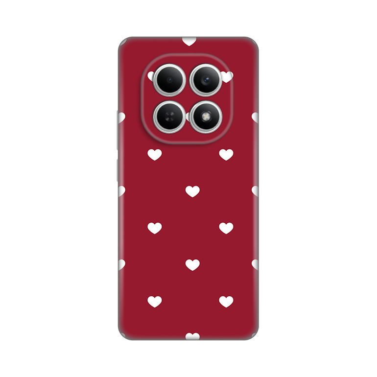 Zastitna ultra tanka (skin) maska / futrola PRINT - Xiaomi Redmi Note 15 4G/5G Burgundy Hearts