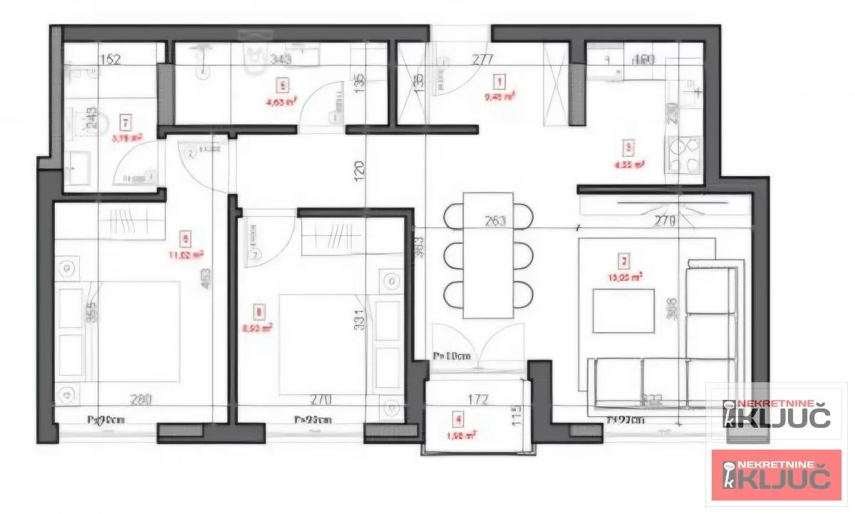 SREMSKA KAMENICA, 60m2, Trosoban sa pdv, Izgradnja, Renomiran investitor