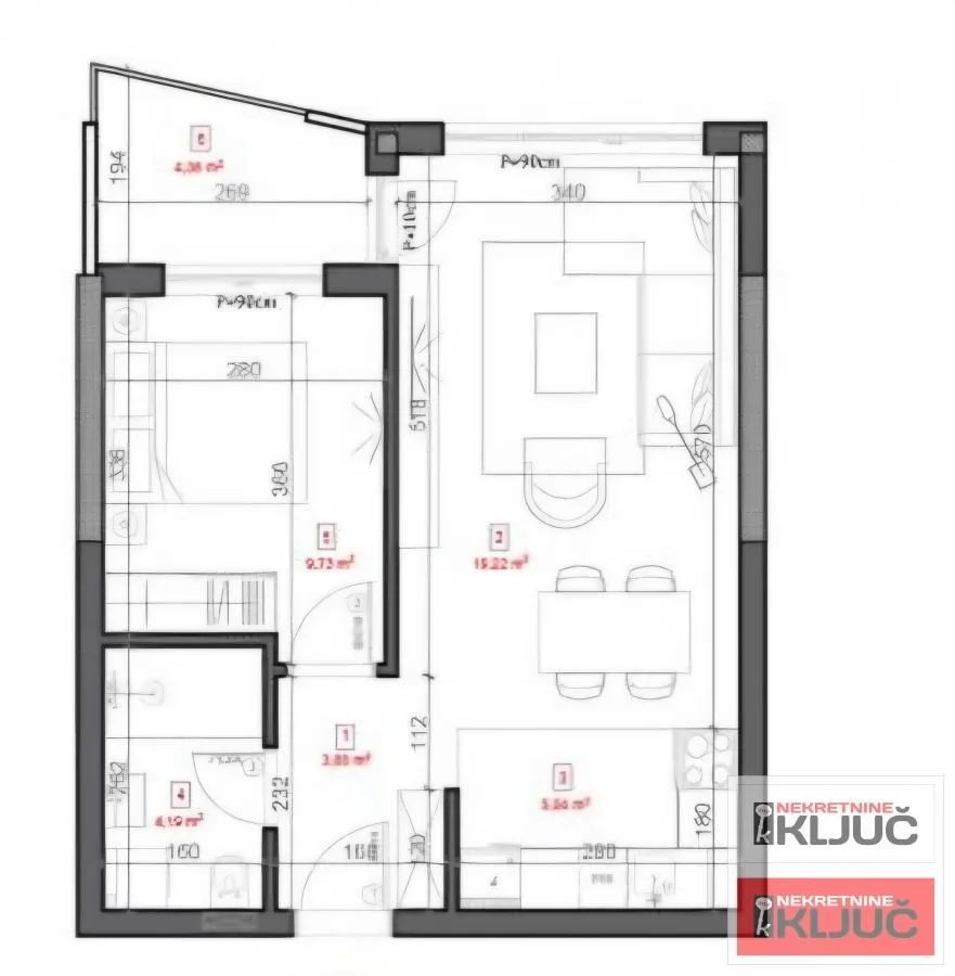 SREMSKA KAMENICA, 45m2, Dvosoban sa pdv, Izgradnja, Renomiran investitor