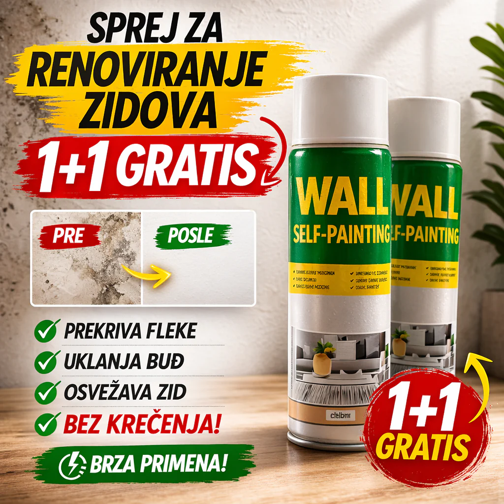Sprej za lako farbanje Zidova 800ml (1+1 Gratis)