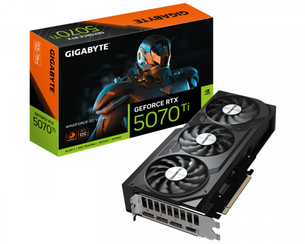 GIGABYTE nVidia GeForce RTX 5070 Ti WINDFORCE OC V2 16GB 256bit GV-N507TWF3OCV2-16GD rev. 1.0 grafička karta