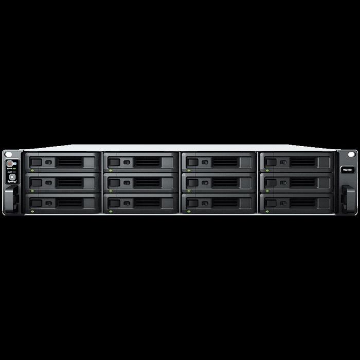 Synology RackStation RS2423+, Rack 2U, 12-bay 3.5''/2.5" SATA HDD/SSD, AMD Ryzen V1780B 4-core 3.35(base)/3.6 (turbo)GHz,8 GB DDR4 ECC UDIMM,2 x RJ-45 1 GbE LAN,1 x RJ-45 10 GbE LAN,2xUSB 3.2, eSA...