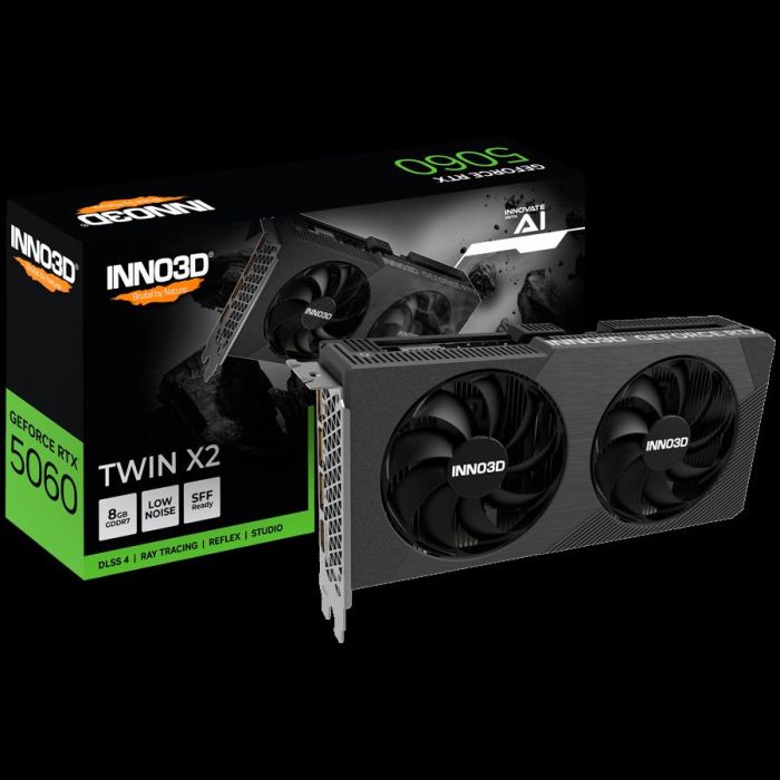 INNO3D GeForce RTX 5060 Twin X2 8GB GDDR7 128-bit, 1x HDMI, 3x DP