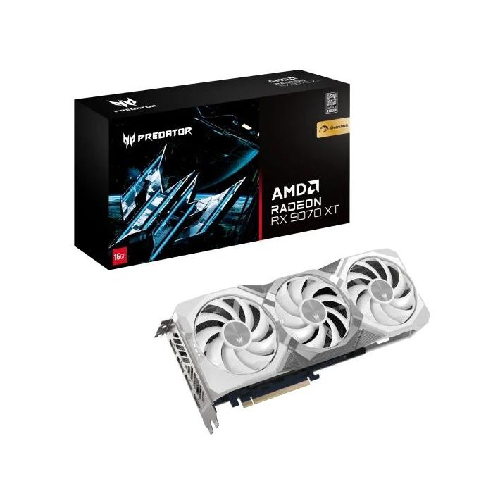 Grafička karta Acer PB RX9070XT 16G White Edition OC - Predator 16GB DDR6 256bit/3xDP/HDMI