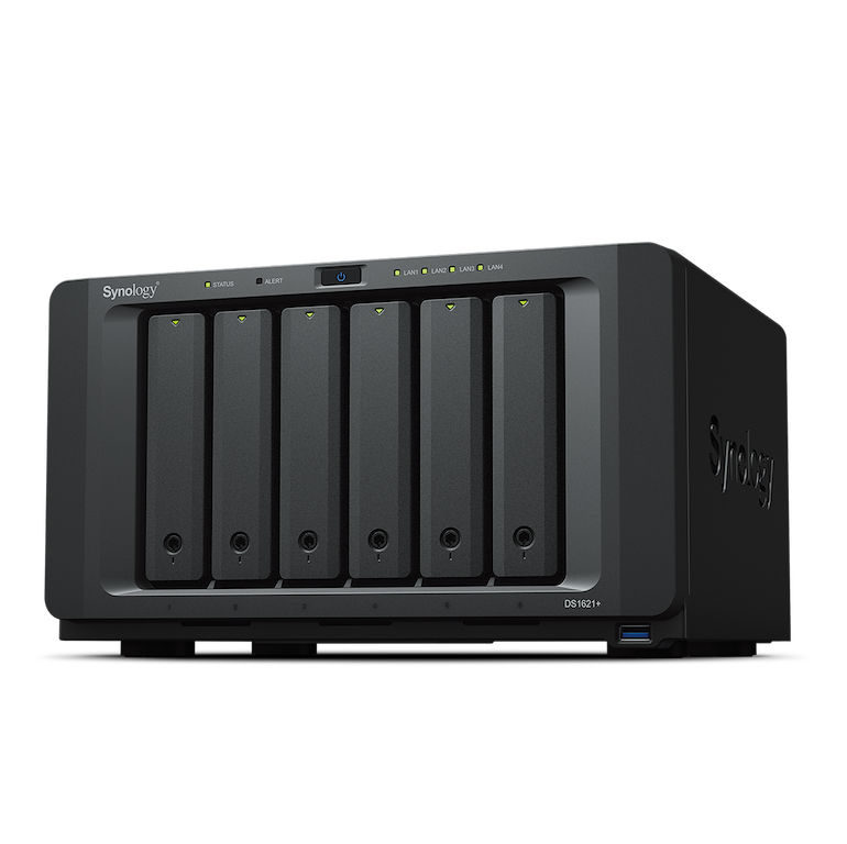Synology DS1621+, 6(16)HDD, 4(32)GB, 2 NVMe, 4x1GbE