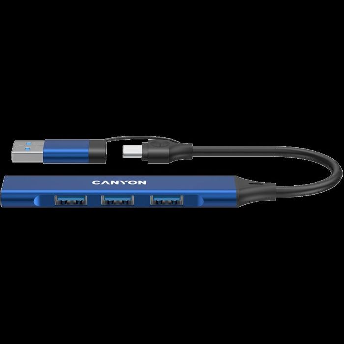 CANYON hub DS-02 4in1 USB-A/C Blue