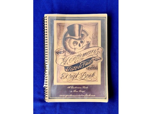 Gentlemans Tattoo Flash Script Book