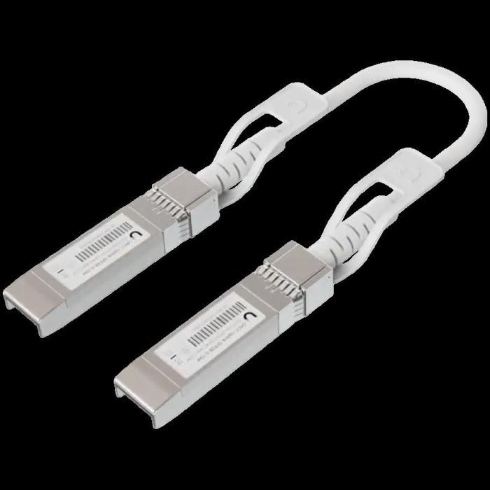Ubiquiti UACC-Uplink-SFP28-0.3M Direct attach cable with auto link optimization for seamless 1G SFP, 10G SFP+, and 25G SFP28 interconnects between UniFi devices 0.3m