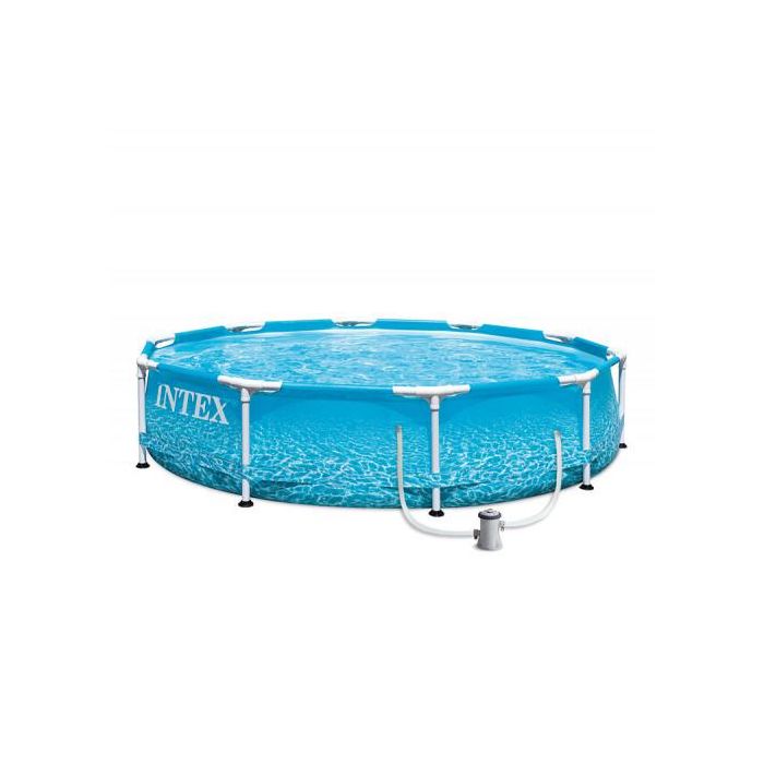 INTEX bazen sa metalnim okvirom i pumpom BEACHSIDE, 3.05m x 76cm