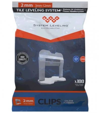 System Leveling spone 2mm – 100 kom | Spone za nivelaciju pločica