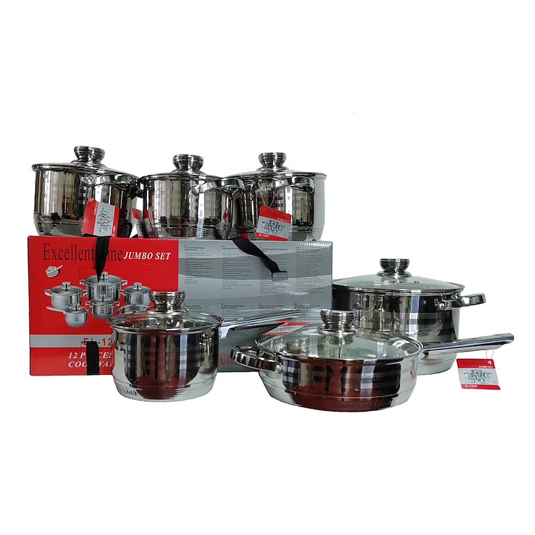 Excellent Line Jumbo Set Lonci 12 delova EL-12UM