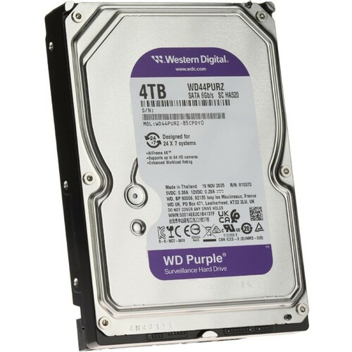 WESTERN DIGITAL 4TB SATA III 64MB WD44PURZ Purple