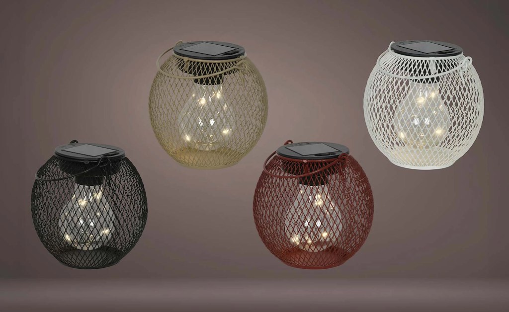 Stolne solarne lampe Aletta LED više boja