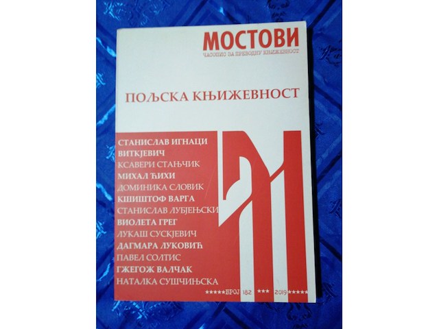 MOSTOVI broj 182, 2019.