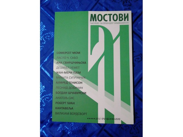MOSTOVI broj 179 - 180, 2019.