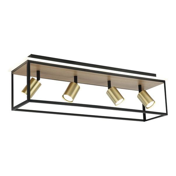 FORMA Spot lampa 4xGU10+LED FG152-4 BK+WD 4000K