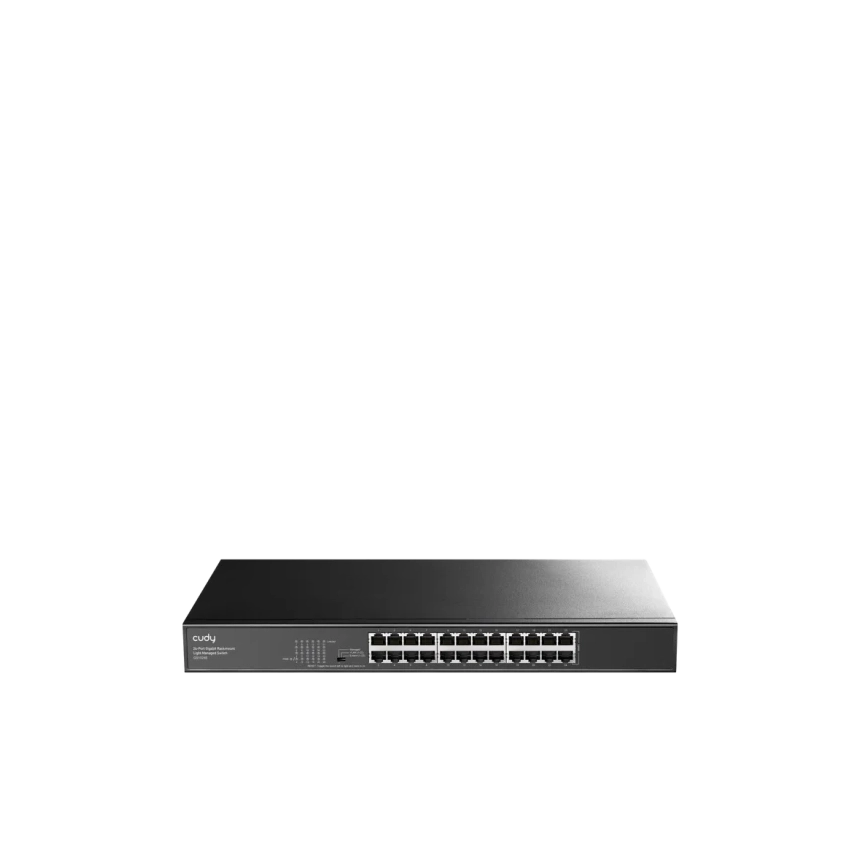 Svič 10/100/1000 24-port Cudy GS1024E Rackmount Light Managed