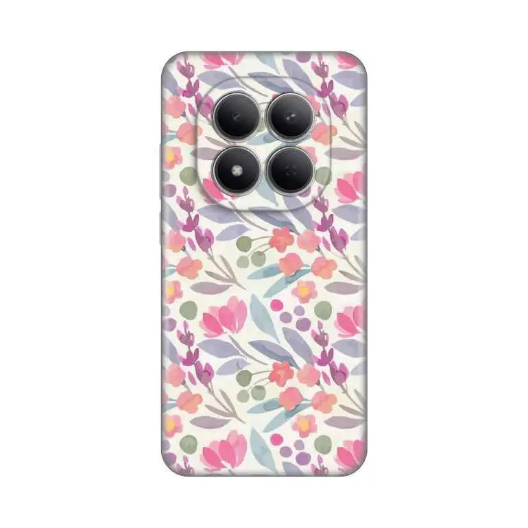 Maska silikon Print za Xiaomi Redmi Note 15 Pro 5G Watercolor Flowers