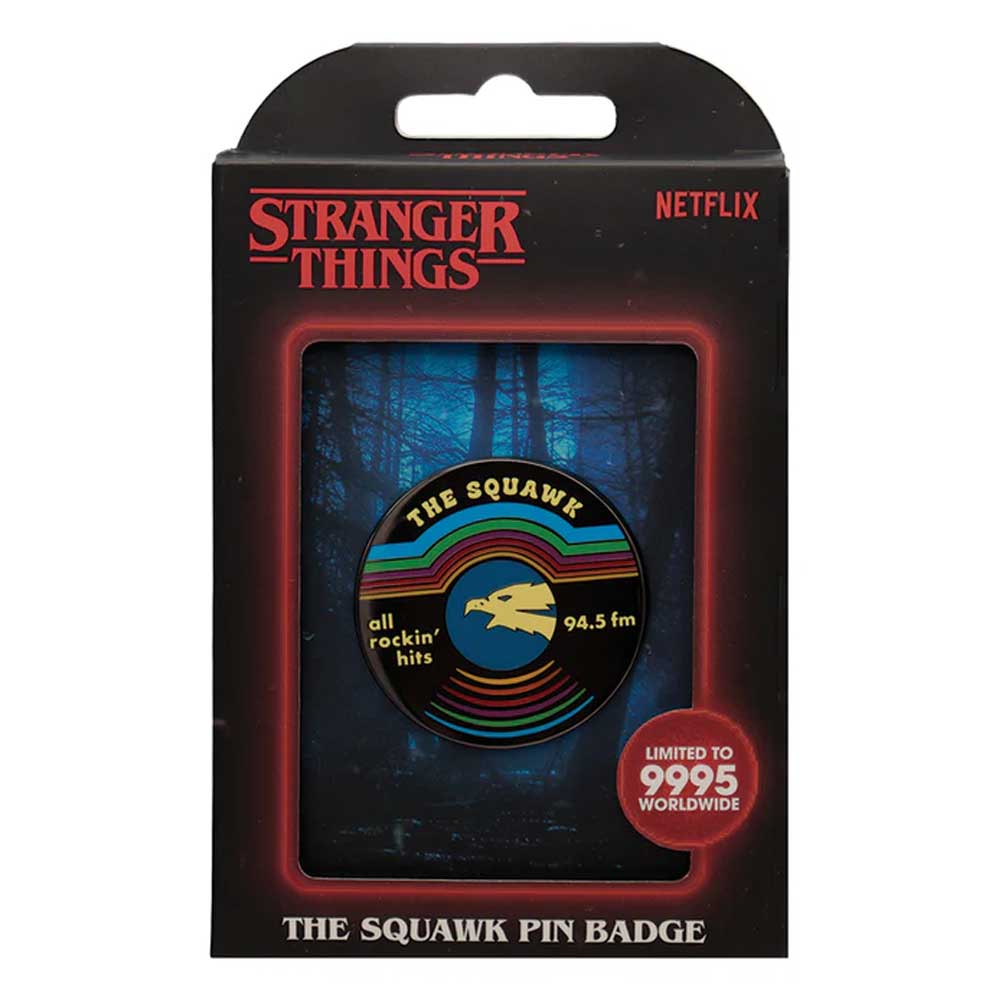 Stranger Things - The Squawk Pin Badge
