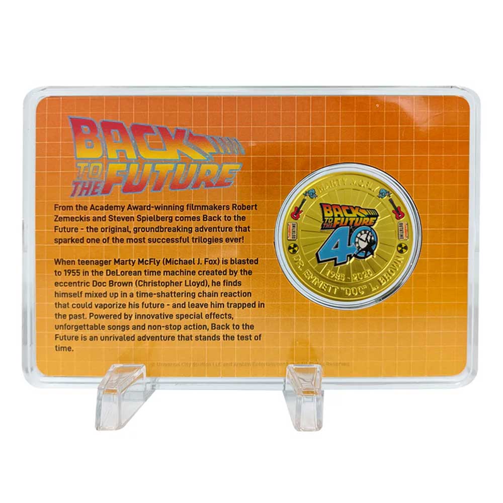 Back To The Future - 40th Anniversary Presentation Coin